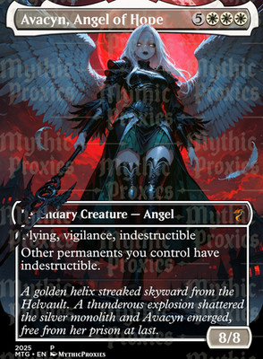 Avacyn, Angel of Hope High Quality Altered Art Custom Playtest Card | eBay
