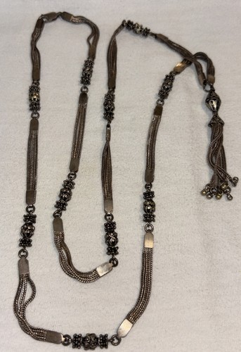 Islamic Antique Necklace Sterling Silver Jewelry Wearable Not Scrap 34 ...