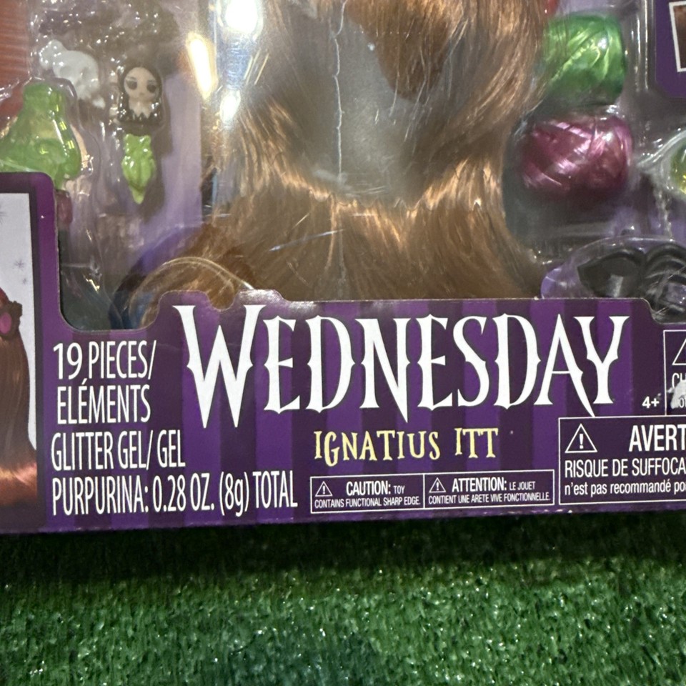 The Addams Family 19 Pc WEDNESDAY 7" Cousin IGNATIUS ITT Styling Head ...