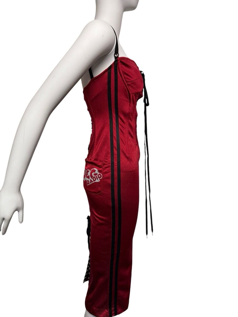 Vtg Dolce & Gabbana D&G Red Track Stripe Dress 36 2XS | eBay Vtg Dolce & Gabbana D&G Red Track Stripe Dress 36 2XS | eBay