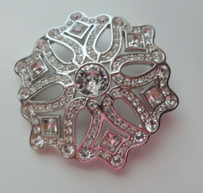 Vtg 2001 Original SWAROVSKI Snowflake Christmas Pave Crystal Pin Brooch ...