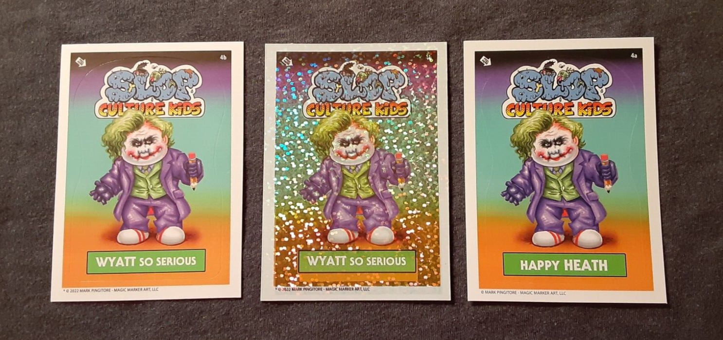 Garbage Pail Kids refractor joker heath ledger batman dc comics variant ...