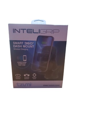 Tzumi Magnamount Auto-Charger w/ USB Port Wireless Charger Black | eBay