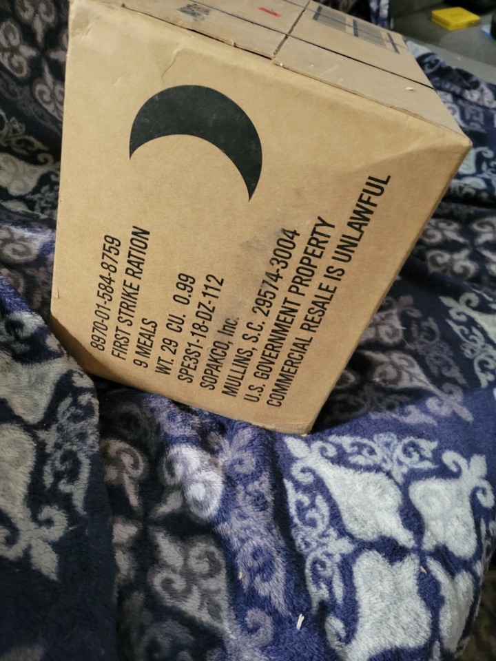 MRE GOV FIRST STRIKE RATION MRE FULL CASE INSPECTION 2025 CAMPING ...