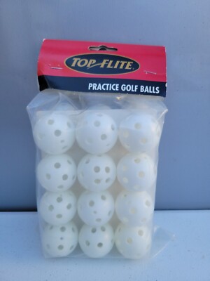 Top Flite Practice Hollow Plastic Golf Balls (24) New Never Used ...