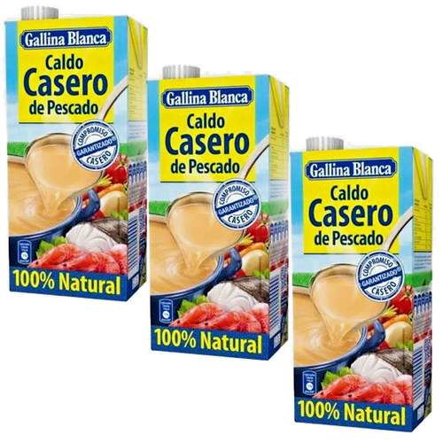 PACK OF 3 Spanish Fish Broth Stew Gallina Blanca 100% Natural Casero de ...