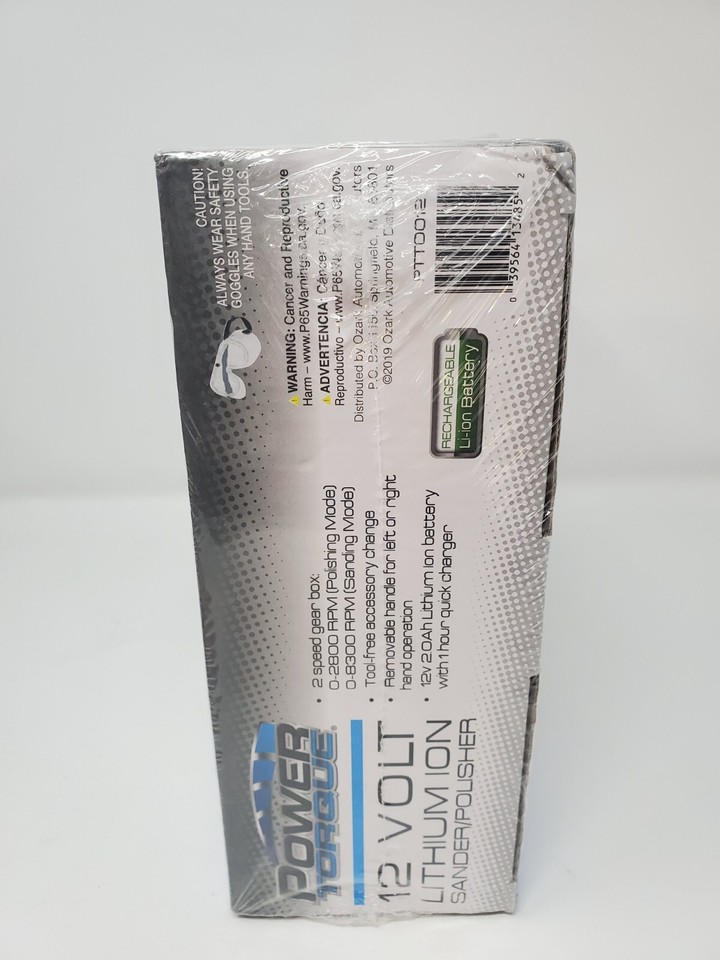 Power Torque 12 Volt Sander / Polisher PTT0012 Cordless | eBay