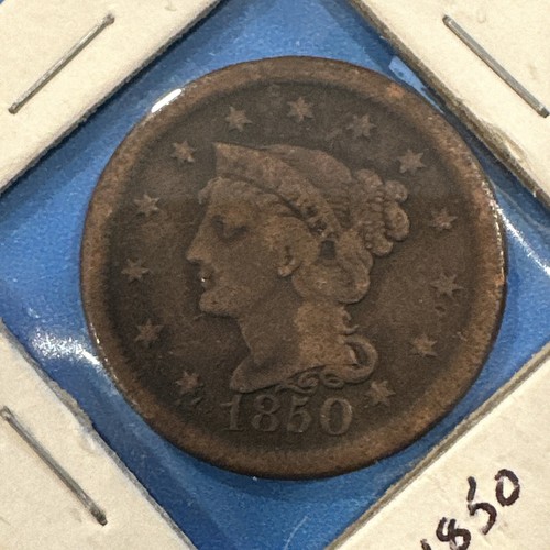 1850 Braided Hair Large Cent | eBay