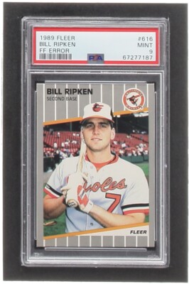 Billy Ripken "F*** Face" 1989 Fleer #616 "FF" Error Rookie Card (RC ...