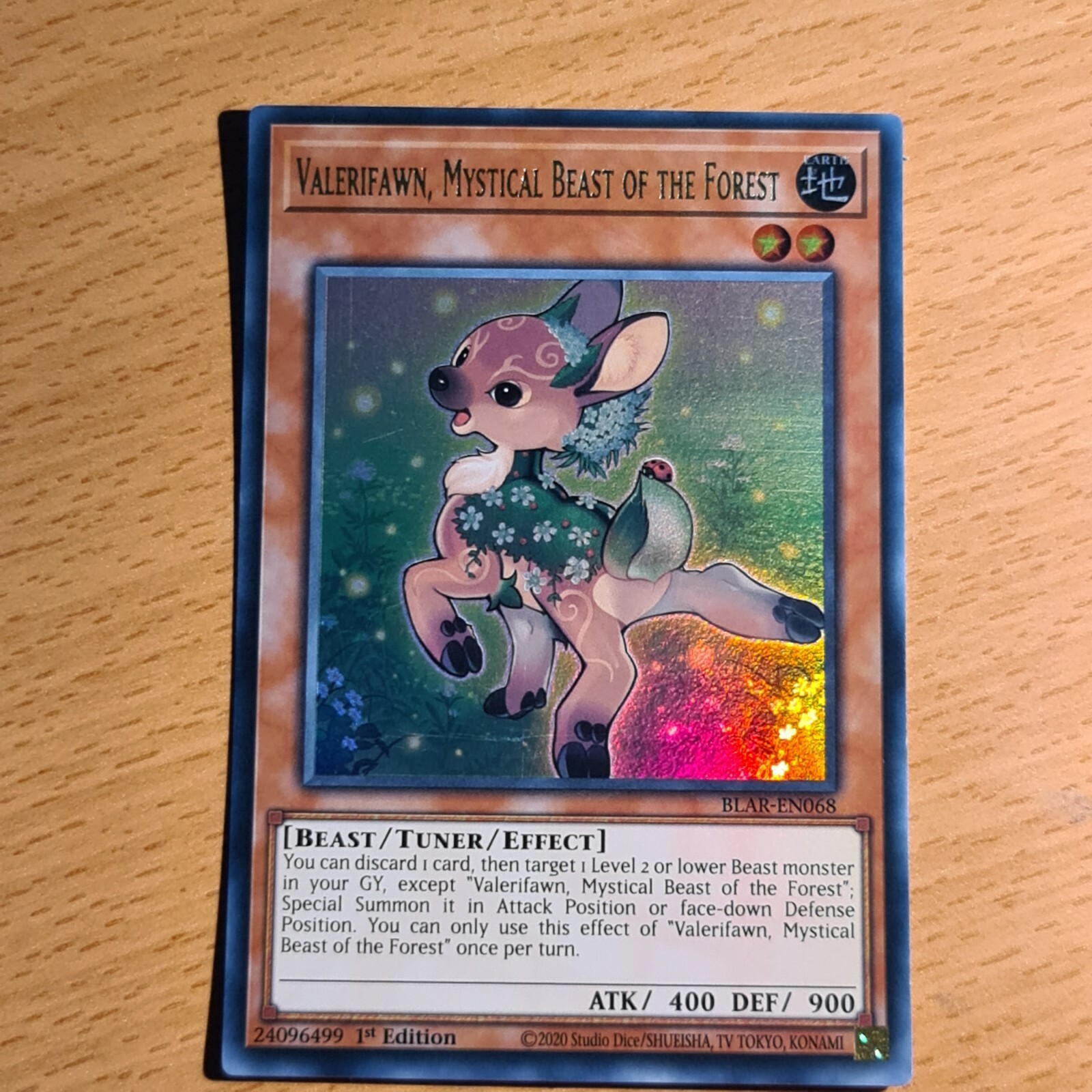 Valerifawn, Mystical Beast of the Forest | Yu-Gi-Oh! BLAR | ULTRA RARE ...