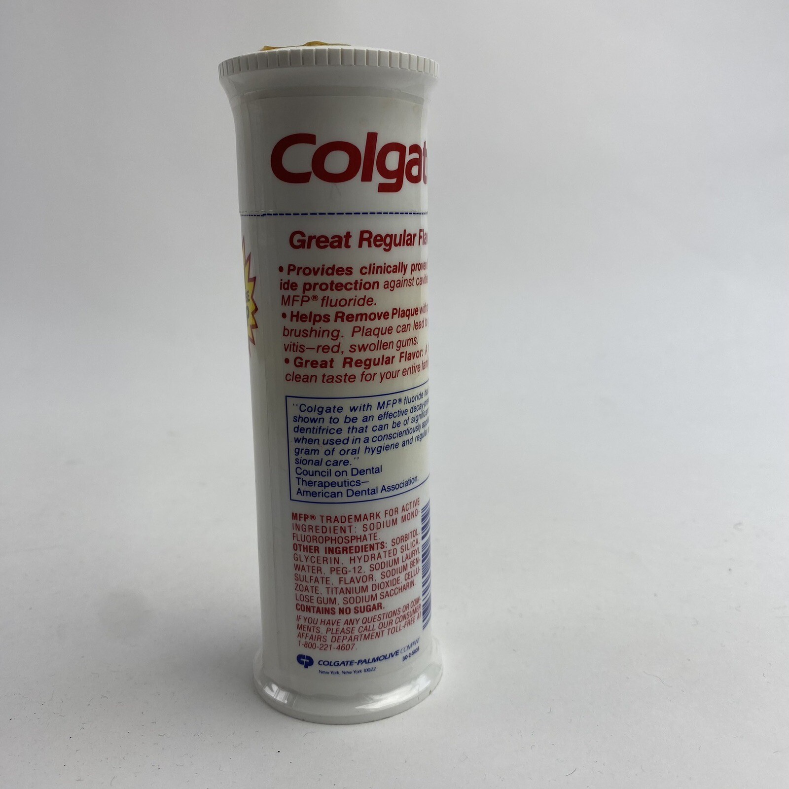 SEALED Vintage 4.5 Oz Colgate Pump Toothpaste Full Prop Film Movie ...