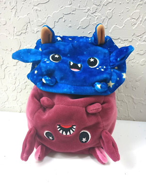 Moosh Moosh Flip 'ems Squared Orion Blue Soft Plush Stuffed Animal | eBay