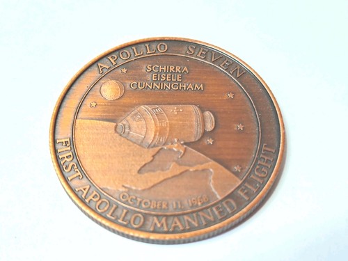 APOLLO Mission NASA Vintage Space Program Medallion Medal Challenge ...