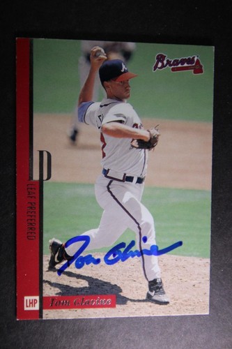 HOFer TOM GLAVINE (BRAVES) AUTOGRAPH TRADING CARD~ | eBay