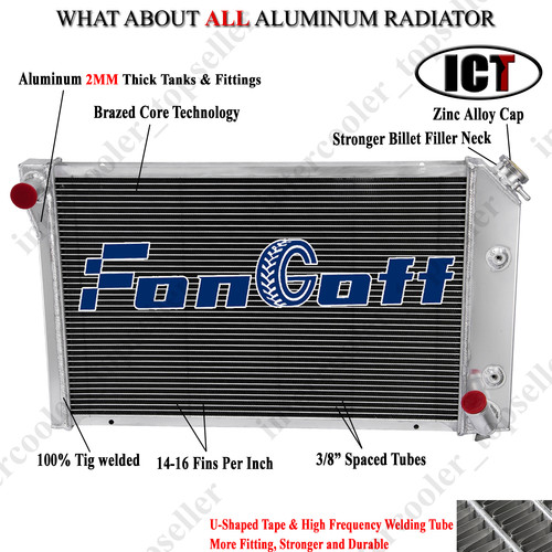 CC718 3-Row Radiator For 1977-1982 Chevy Corvette C3 350 305 5.0L 5.7L ...