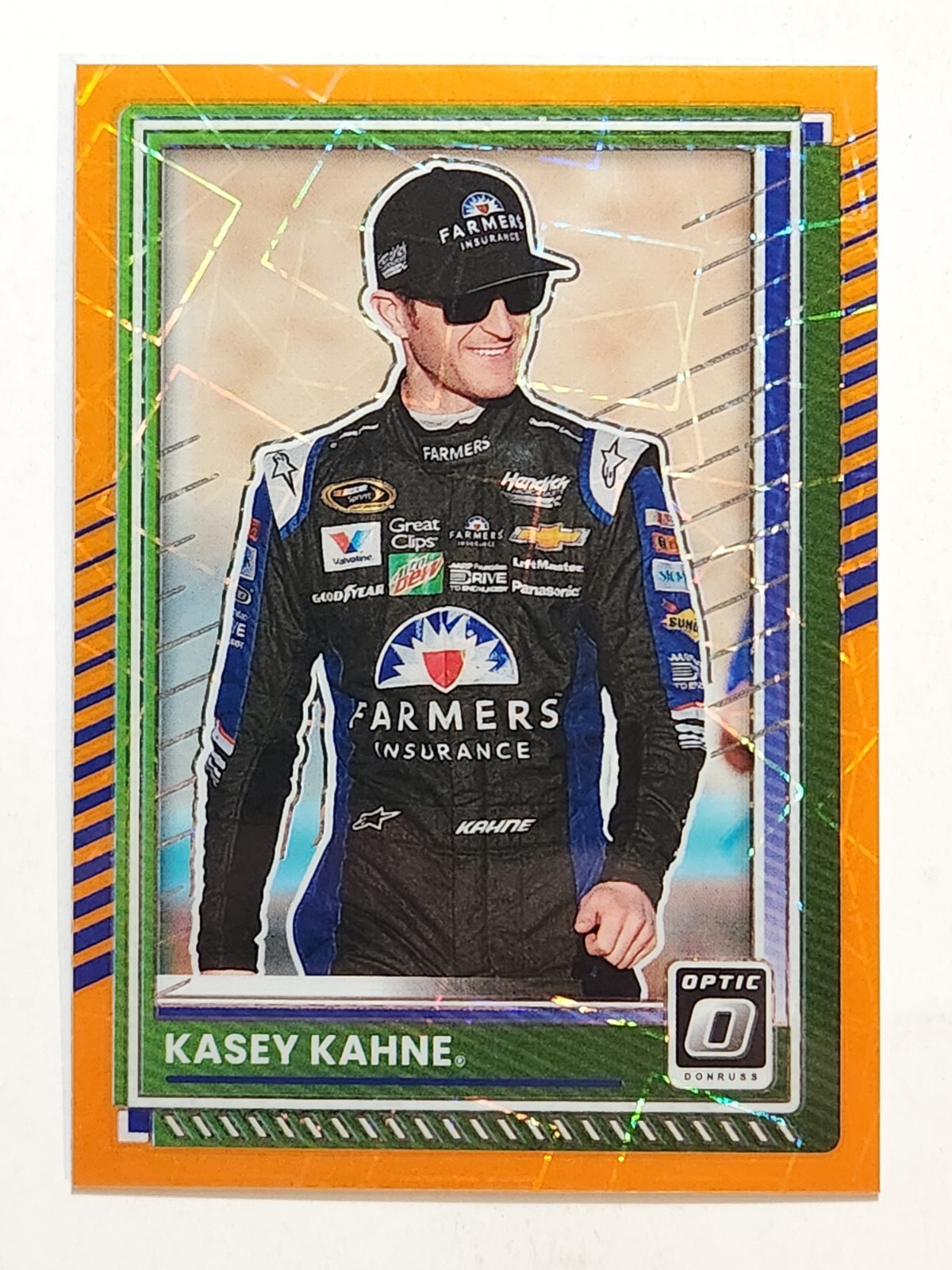 Kasey Kahne 2025 Donruss NASCAR #87 Base Optic Signatures - Gold Vinyl ...