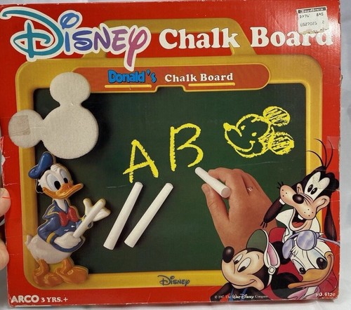 Disney Vintage Donald's ChalkBoard Duck Mickey University Toy Chalk ...