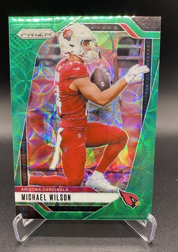 2024 Prizm Michael Wilson Green Scope Prizm 75/75 Bookend Cardinals ...