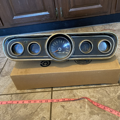 1966 Ford Mustang Instrument Cluster - 140MPH Speedo C6ZF-10843 ...