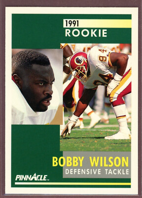 1991 Pinnacle Football #313 Bobby Wilson RC (Redskins) | eBay