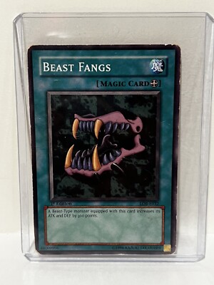 Beast Fangs LOB-041 Common Unlimited Yu-Gi-Oh! 1st Edition | eBay