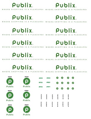 HO Scale Truck / Trailer Decals. " Publix " | eBay