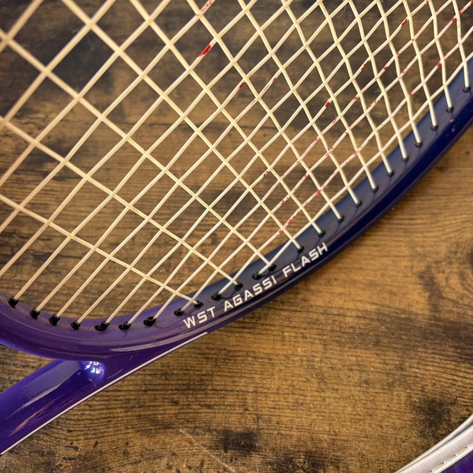 Rare DONNAY Andre Agassi WST Agassi Flash L4 Tennis Racquet W Matching ...
