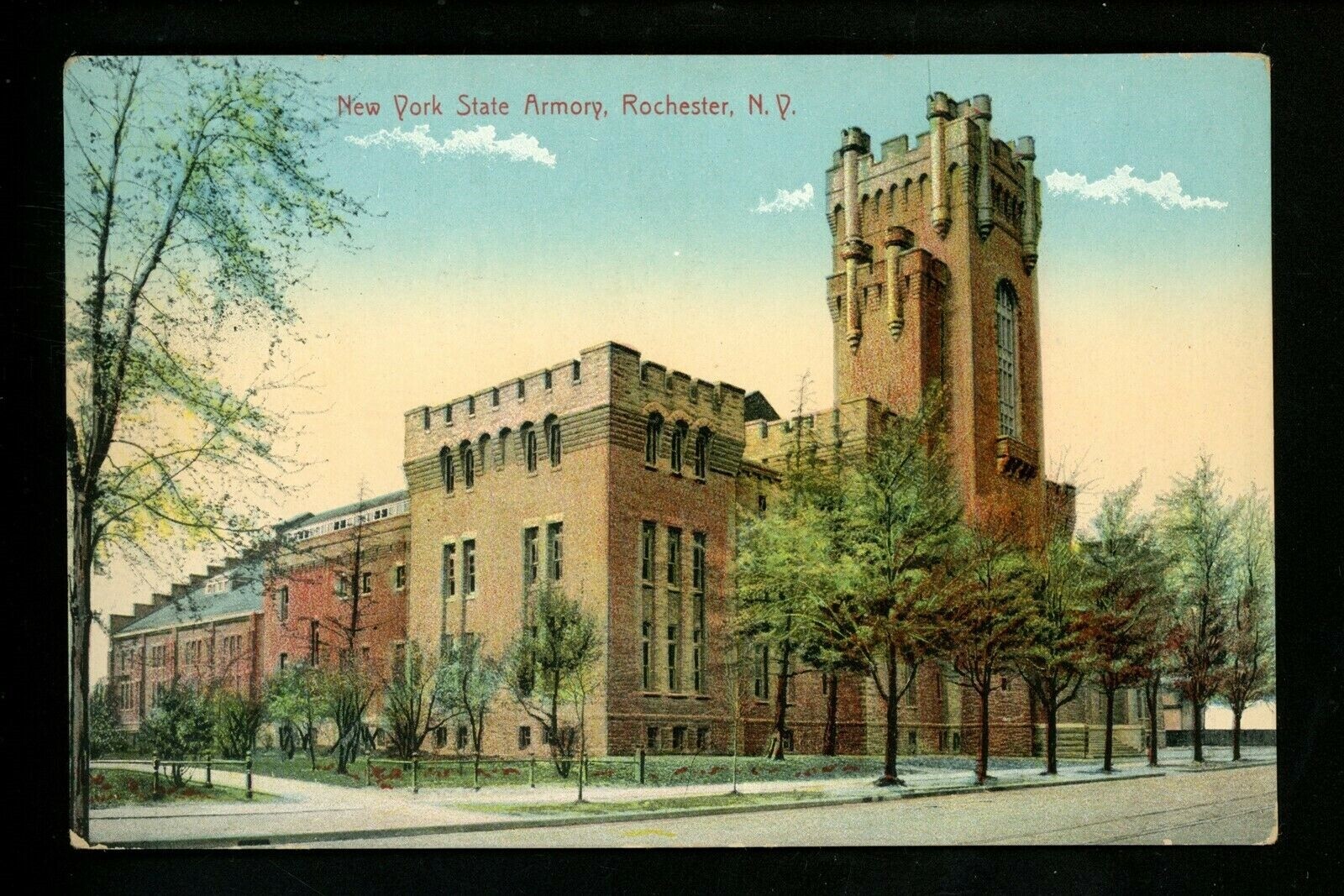 New York NY postcard Rochester, State Armory Vintage | eBay