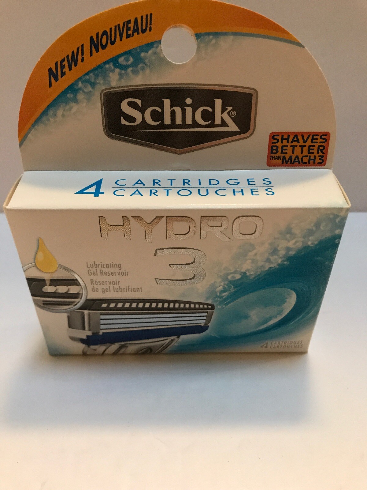 SCHICK® HYDRO 3 • Lubricating Gel Reservoir Blades • 1 Pack Of 4 Blades ...