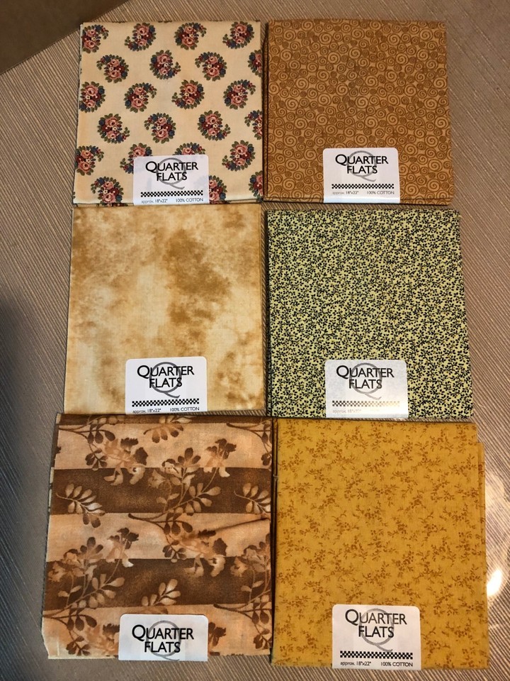 Set of 6 Fat Quarters Multi Color | eBay