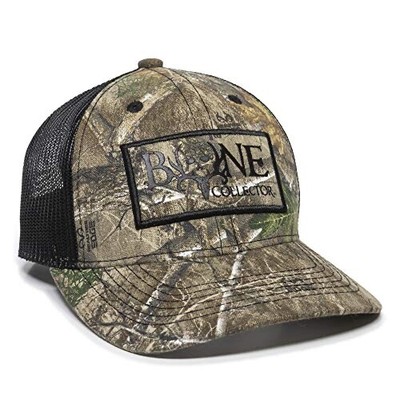 REALTREE EDGE CAMO BONE COLLECTOR ANTLER LOGO MESH TRUCKER SNAPBACK HAT ...