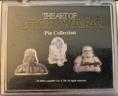 Disney Japan Lucasfilm Art of Star Wars Vader R2 Stormtrooper Boxed Pin ...