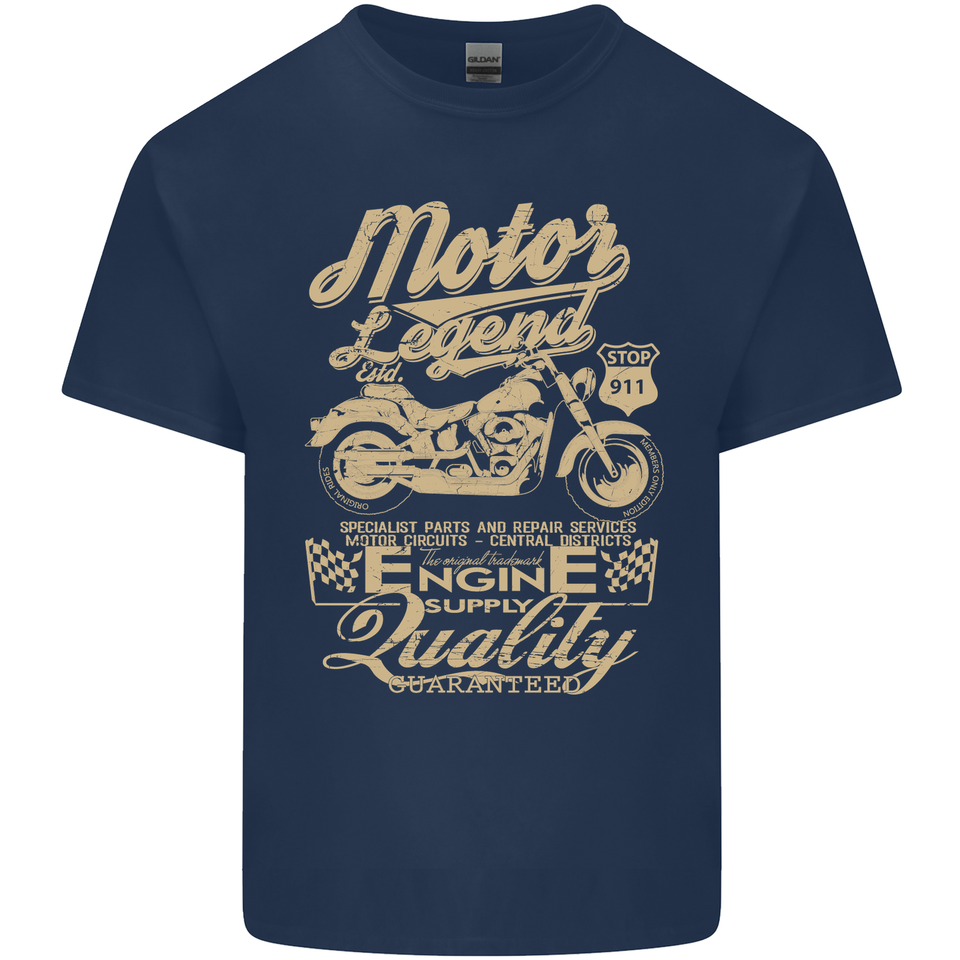 Motor Legend Biker Motorbike Motorcycle Mens Cotton T-Shirt Tee Top ...