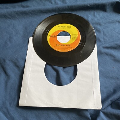 45 RPM Record Nat King Cole The Good Times/Ramblin Rose Capital Records ...