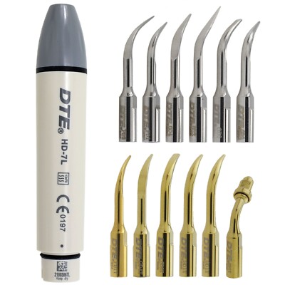 Woodpecker DTE HD-7L Dental Ultrasonic Piezo Scaler Handpiece Tips LED ...