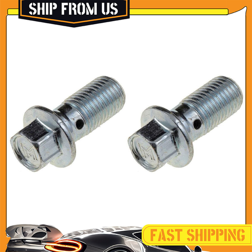 2x Dorman Rear Brake Line Hose to Caliper Bolt For Buick Estate Wagon 5 ...