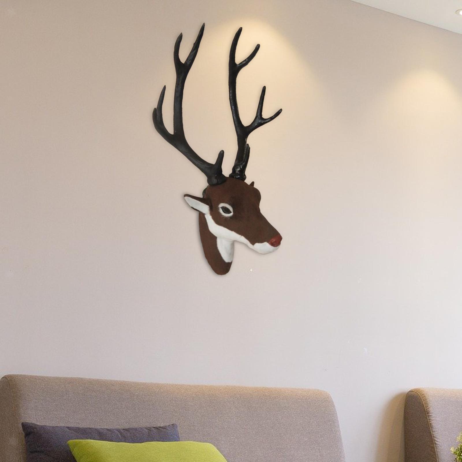 Faux Deer Head Rustic Removable Handmade Faux Taxidermy for Woodland ...