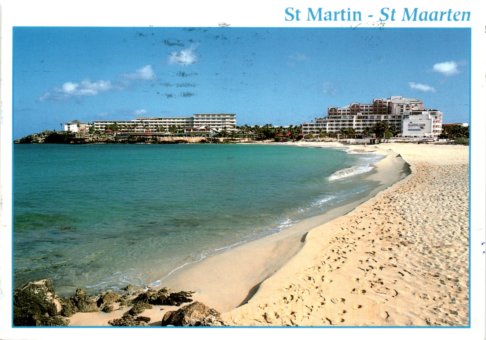 St. Martin/Sint Maarten, Aft Coeur hotel, French side, hot weather ...
