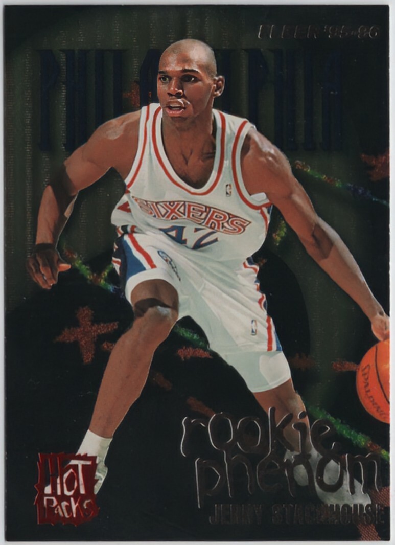 1995-96 Fleer European Rookie Phenom Hot Packs Jerry Stackhouse Rookie ...