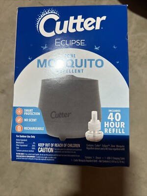 CUTTER ECLIPSE ZONE MOSQUITO REPELLANT OUTDOOR DIFFUSER RECHARGEABLE W ...