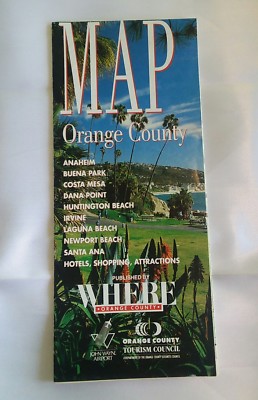 1997 Orange County Road Map & Guide | eBay