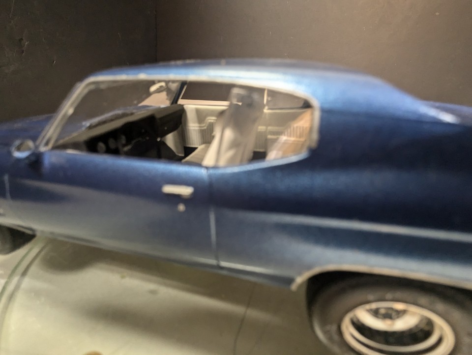 1970 Chevelle SS 454 1/25 Scale Model Kit Pro Built Metallic Blue | eBay