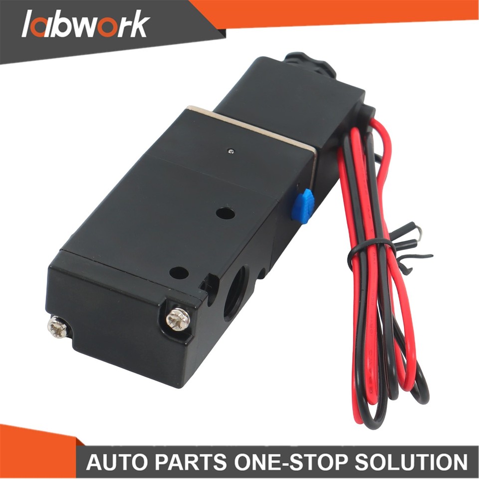 Labwork 1/4 Inch 3 Way 2 Position Electric Solenoid Air Valve 12V DC | eBay