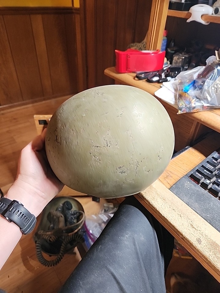 VINTAGE CVC Combat Vehicle Crew Fiberglass HELMET SHELL Only Large? | eBay