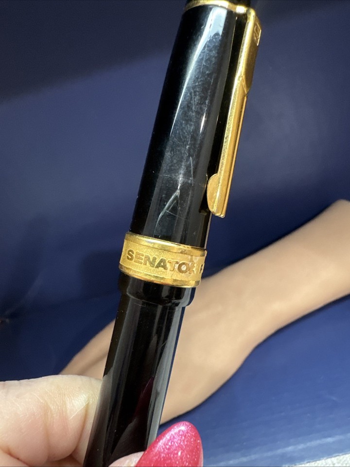 Vintage Senator President Parc M Germany Black and Gold Fountain Pen | eBay