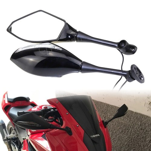 LED Integrated Turn Signal Mirrors For Suzuki GSXR600 750/ Honda ...