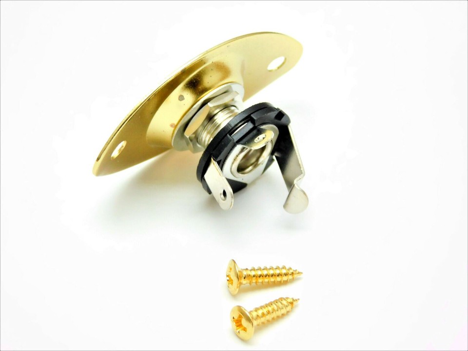 Electric Guitar Jack Plate Input Output Jackplate Oval For Telecaster ...