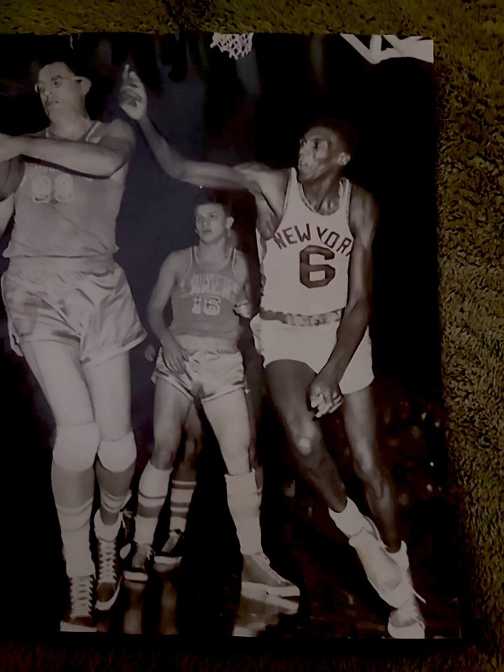 1956 GEORGE MIKAN PHOTO WALTER DUKES NBA BASKETBALL MINNEAPOLIS LAKERS ...