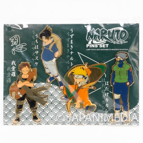 NARUTO Pins 4pc Set Jump Festa 2002 Sasuke Gaara Kakashi JAPAN ANIME | eBay