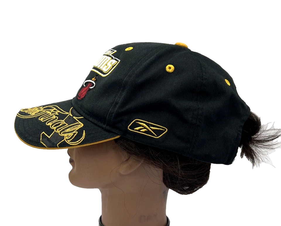 Reebok Miami Heat 2006 NBA Champions Basketball Cap The Finals Black ...